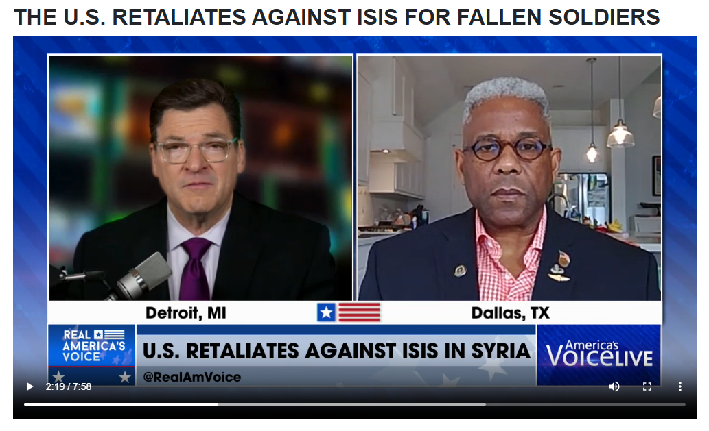 Allen West on the US retaliation against ISIS in Syria - Citizens ...